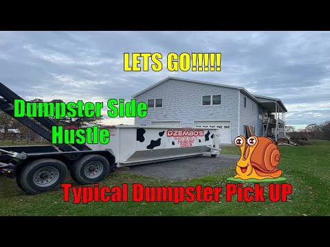 Bison Roll Off Trailer Dumpster Pick up, Quick ? Dumpster Side Hustle