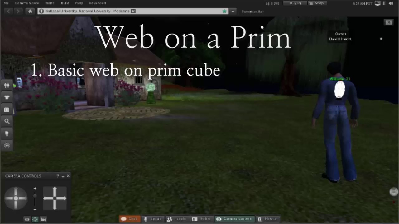 Web on a Prim in Second Life