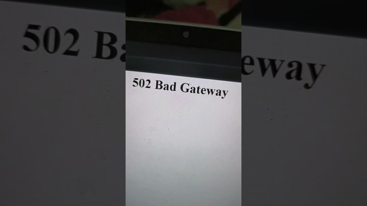 Smart Sim Registration Website 502 gateway error