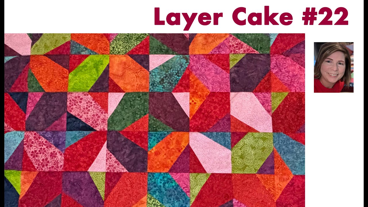 🍰 LAYER CAKE 22 🍰 | Fast & Easy | 3 HOURS | Batik Flowers | QUILT PATTERN TUTORIAL | Stashbuster