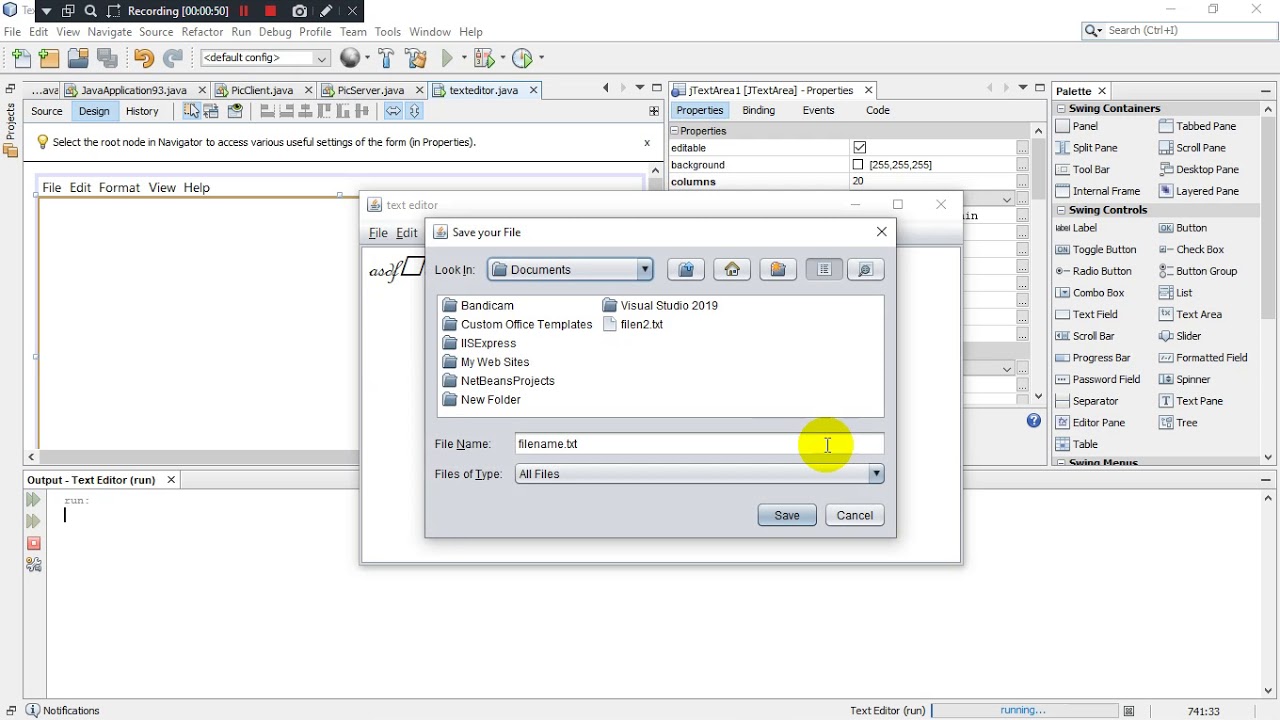 Java Notepad + Source Code
