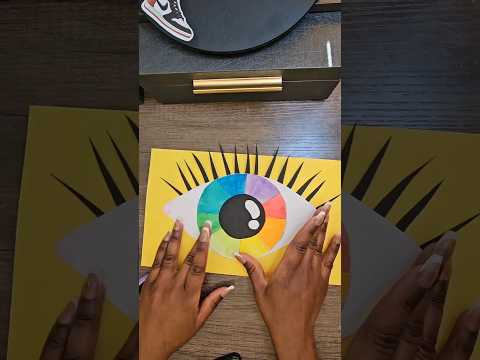 How to create a Color Wheel eye #elementaryartlessons #easyartprojects #artteacherideas