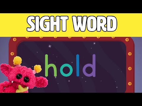 HOLD - Let's Learn the Sight Word HOLD with Hubble the Alien! | Nimalz Kidz! Songs and Fun!