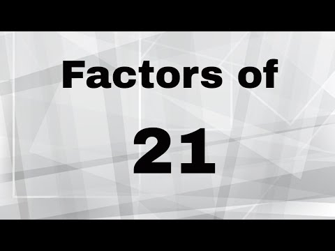 Factors of 21