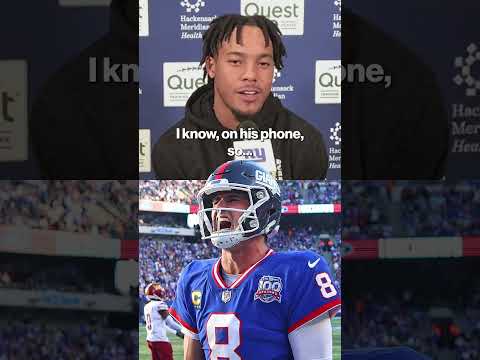 Daniel Jones doesn't even have social media on his phone to see the scrutiny #shorts