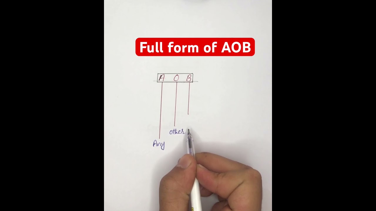 Full form of AOB #shorts #short #vocabulary #englishvocabulary