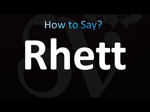 How to Pronounce Rhett