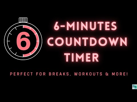 🎥 6 Minute Countdown Timer | Made with Python ⏳