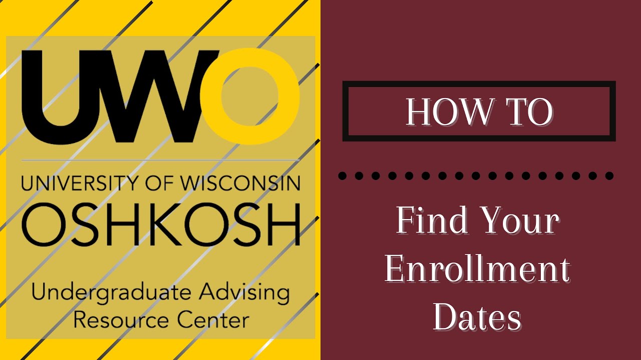 How to: Find Your Enrollment Dates