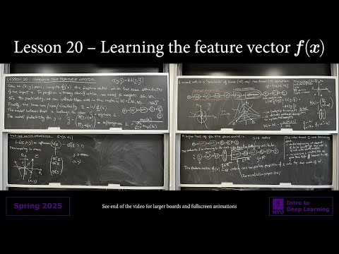 Lecture 20 – Learning the feature vector 𝒇(𝒙)