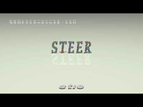 steer - pronunciation + Examples in sentences and phrases