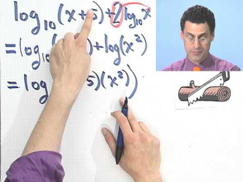 Intro to Adding and Subtracting Logs (Same Base) - Expii