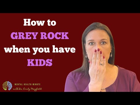 Grey rock technique if you have kids | How to grey rock when you have kids |Kids with the narcissist
