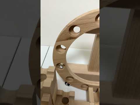 Marble Run ASMR ☆ Wooden Cuboro & ferris wheel coaster【Marble run short video】