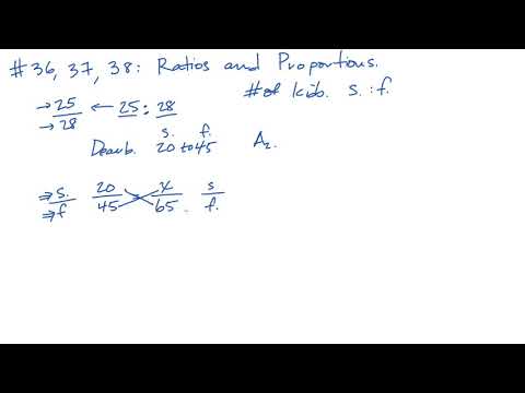 ACT Topic 36, 37, and 38: Ratios and Proportions