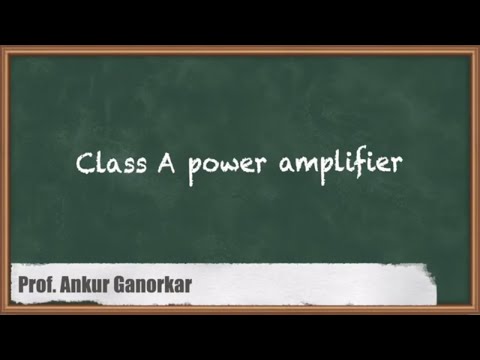 Essential Concepts Of Class A Power Amplifiers - GATE Analog Circuits Concepts Video Lecture ...