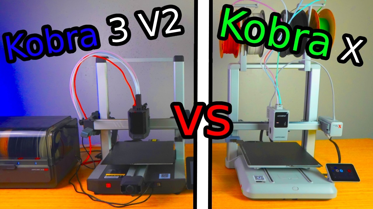 Which Anycubic Printer Wins? Kobra X vs 3 V2 Head-to-Head