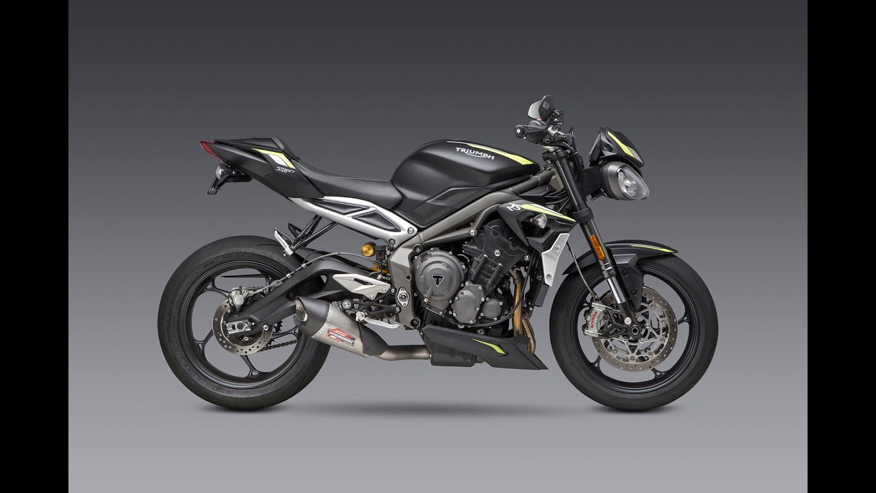 2020 Triumph Street Triple Exhaust Sound - Stock vs. Yoshimura AT2 Slip-on