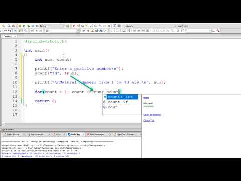 C Program to Print Natural Numbers from 1 to N using for loop