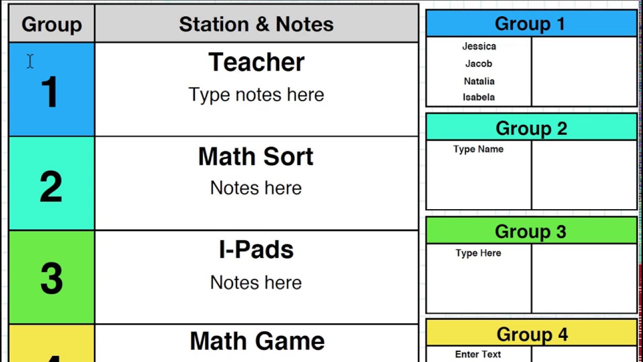 How to Plan Test Prep Math Centers with Editable Template - Digital Math Centers