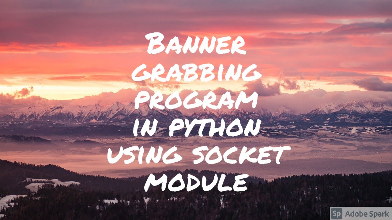 Python Banner Grabbing using socket module || !discord