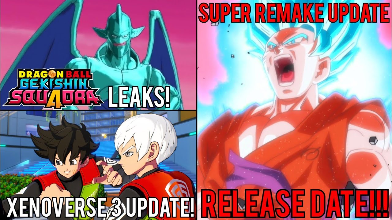 DRAGON BALL SUPER REMAKE RELEASE DATE! NEW XENOVERSE 3 TRAILER! GEKISHIN SQUADRA LEAKS! | NEWS