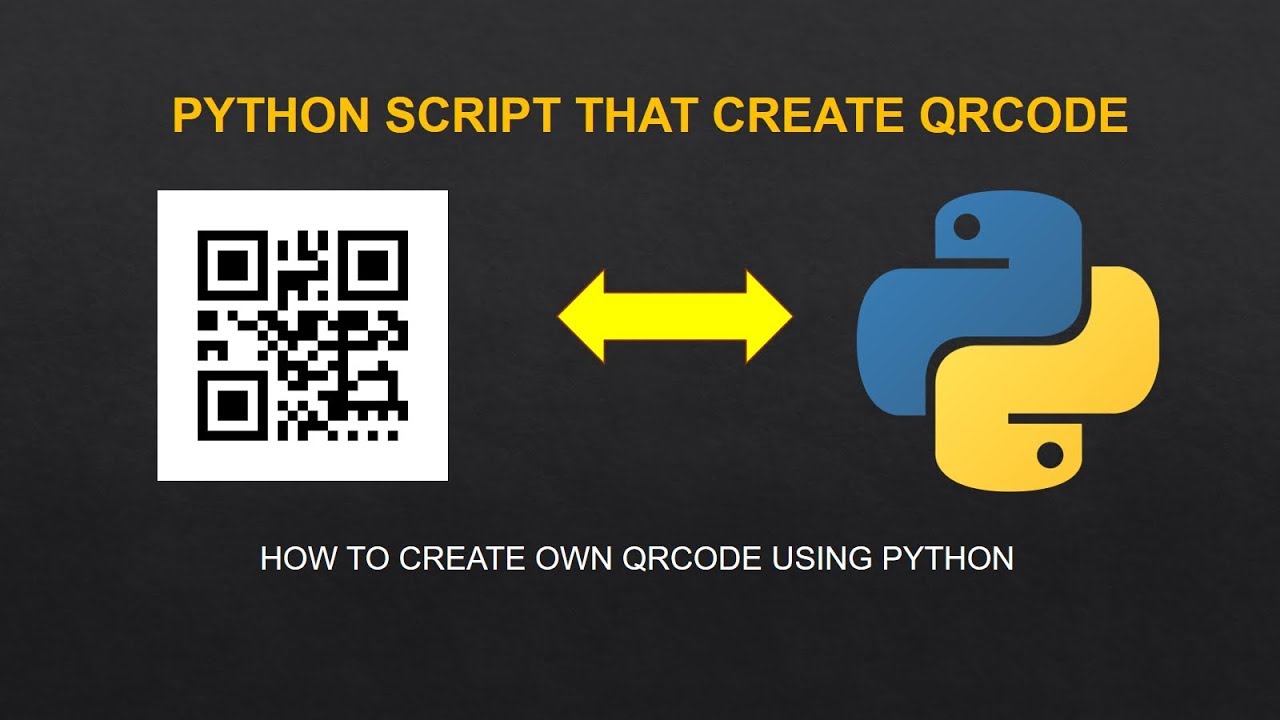 | How to create own QRCode using python | |Python Miniconcepts | | Python tutorials |