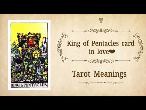 King of Pentacles Card in Love Reading💛TAROT MEANINGS