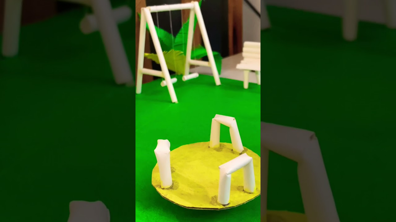 Miniature Kids Park Made with Paper | School Project Idea