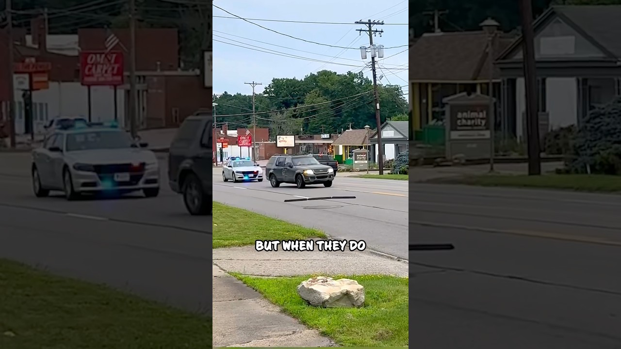 This Officer Had ONE Job… Epic Police Fail 😂 #shorts