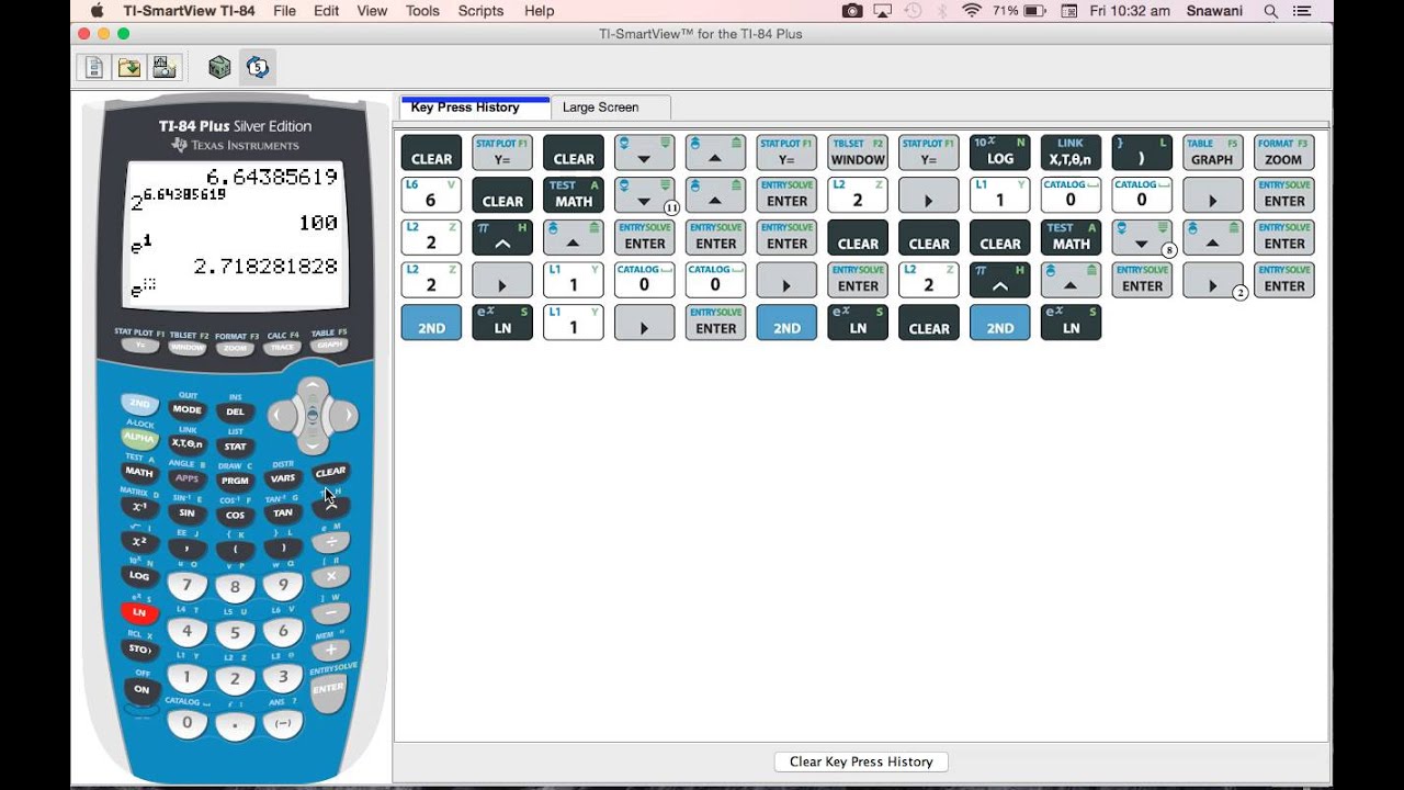 TI 84 Plus   Logs and Exponents Basic
