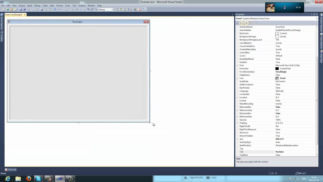 Visual Basic Tutorial #9 - Forms & Appearance