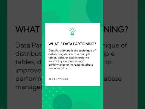 What is Data Partitioning| CheezyCode Shorts #shorts