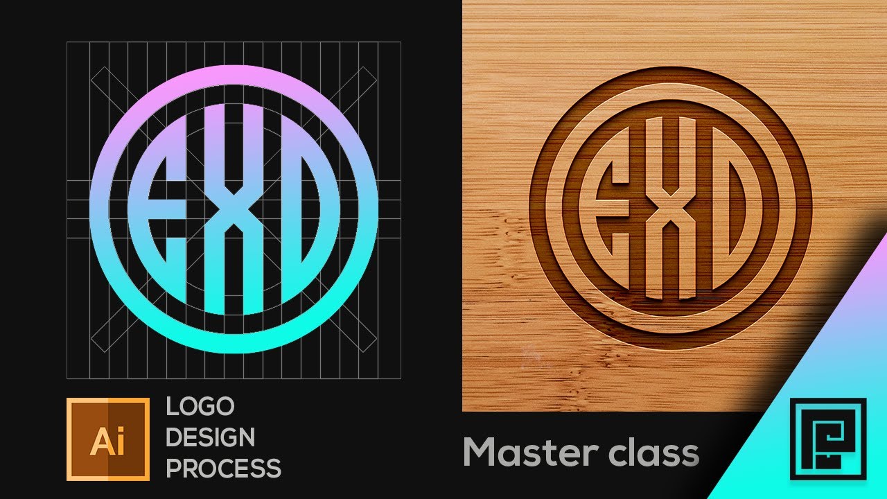 How To Design  Letters Logo Using Grid Method | Adobe Illustrator Tutorial #logodesign #monogram