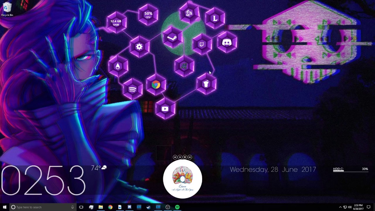 My first Rainmeter Setup