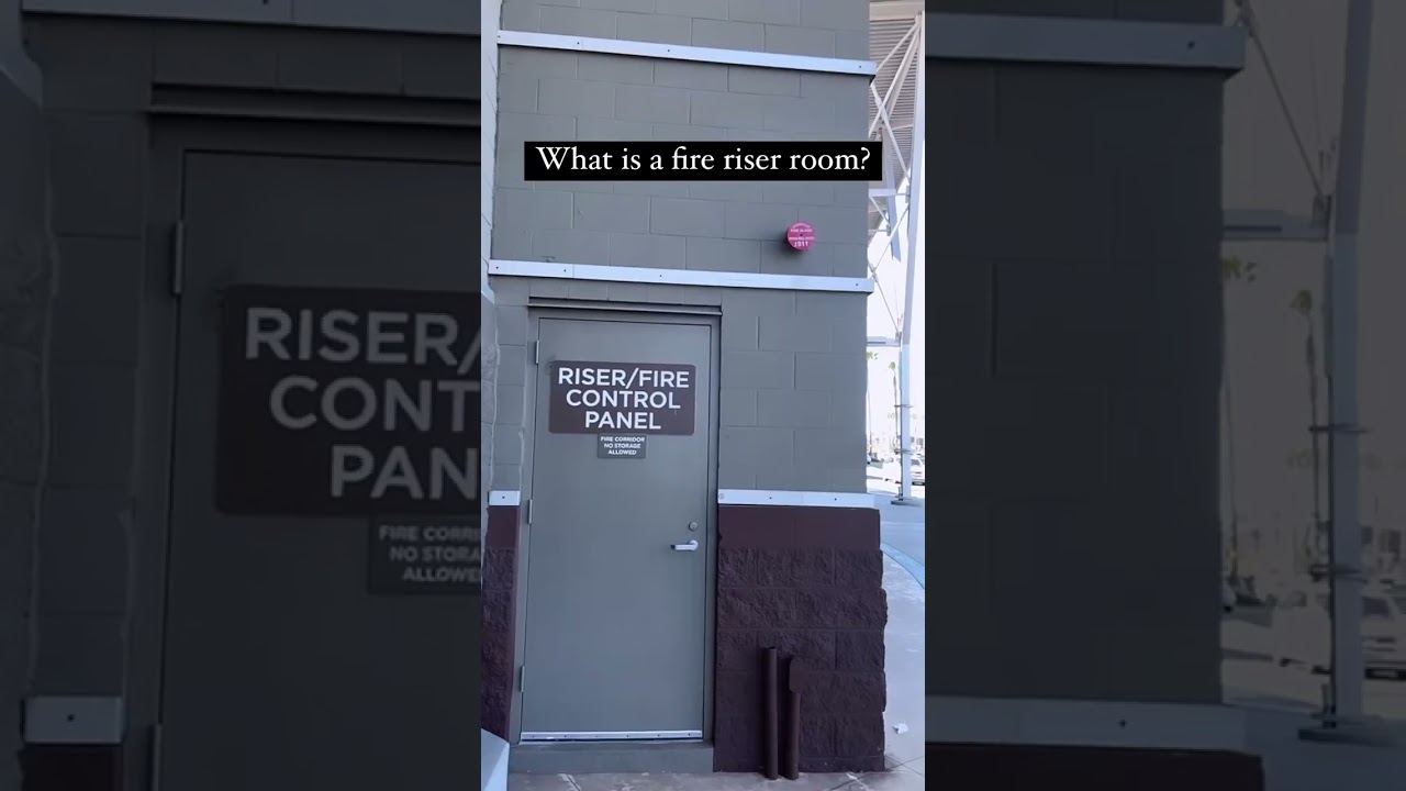 What is a fire riser room?