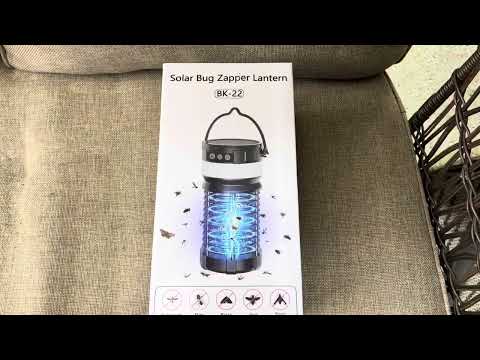 Unboxing and Review Solar Bug Zapper Lantern | Functionality and Showcase Explanation | Efficient