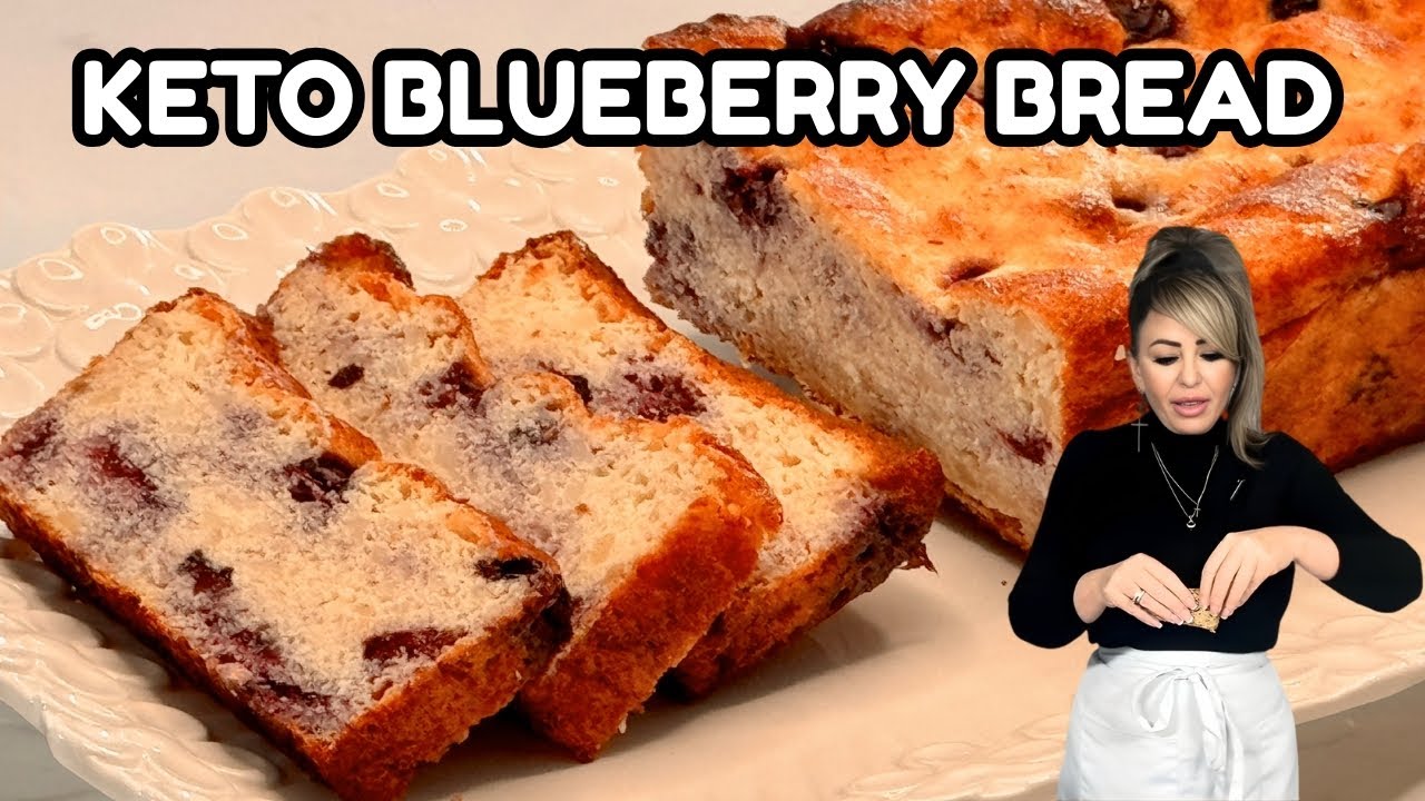 KETO COTTAGE CHEESE Blueberry Bread | Only 2.5 Net Carbs