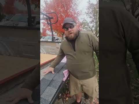 Mike explaining Owens Corning Duration Shingles