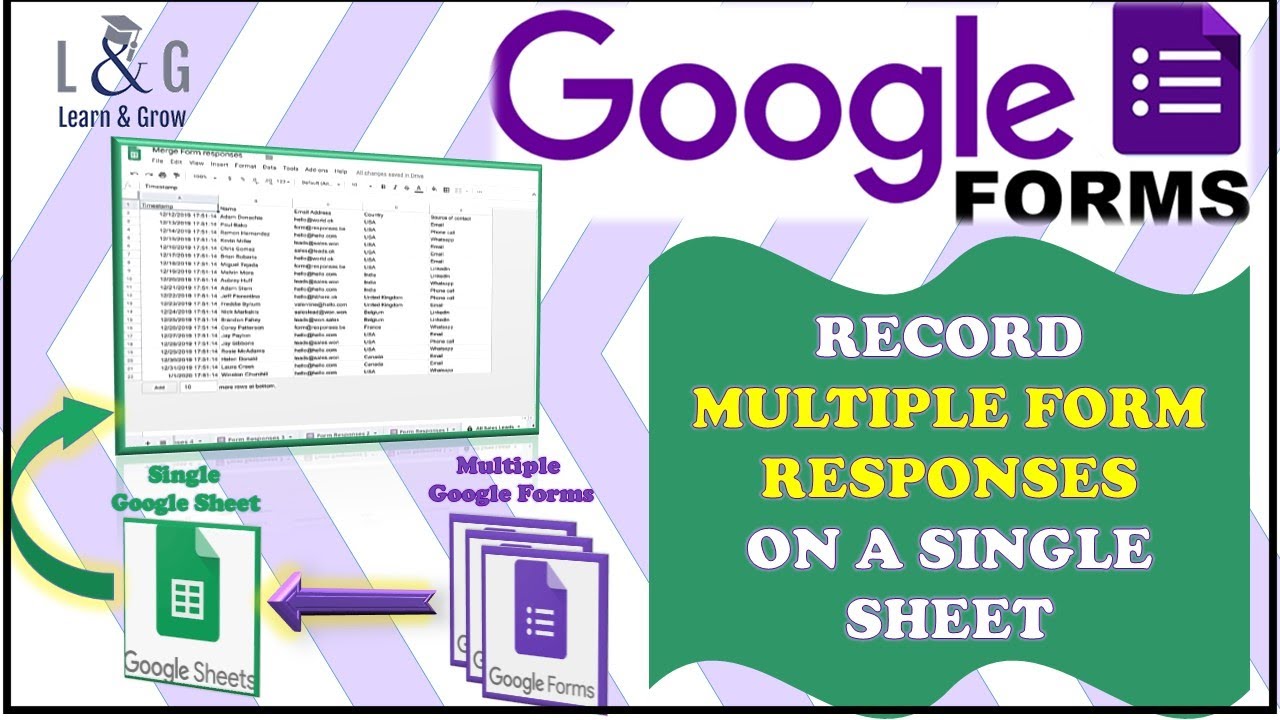 Google Forms | Record Multiple Responses/Feeds into a Single Spreadsheet |Tech-Fusion Tutorial#11
