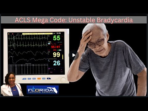 ACLS Mega Code Review - Unstable Bradycardia and Transcutaneous Pacing #AHA #ACLS