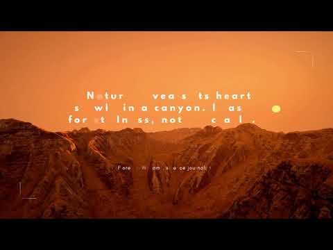 HD Canyon Sounds & Quotes for Deep Stillness, Strength, Clarity | Echoes of Earth, Wind, Time