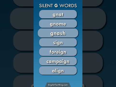 SILENT G WORDS