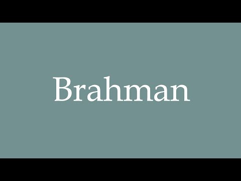 How to Pronounce ''Brahman'' Correctly in French