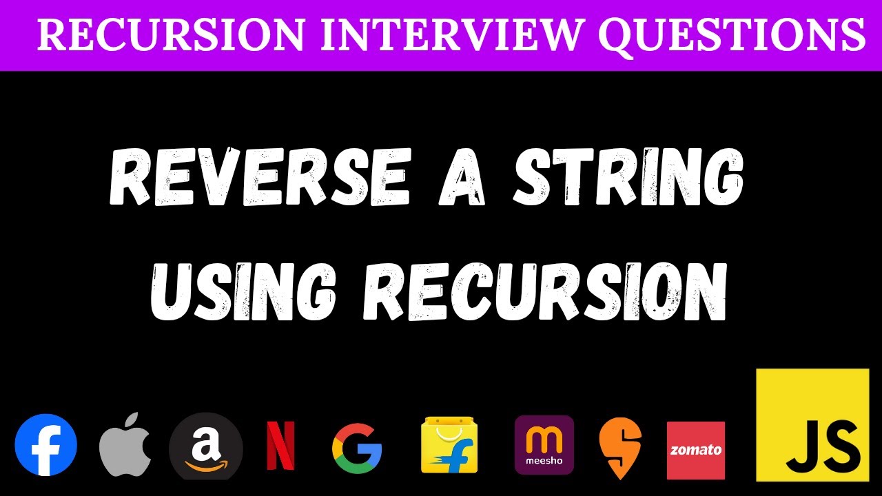 Reverse a String using Recursion in JavaScript | Step-by-Step Tutorial