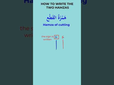 How to write the two different hamzas