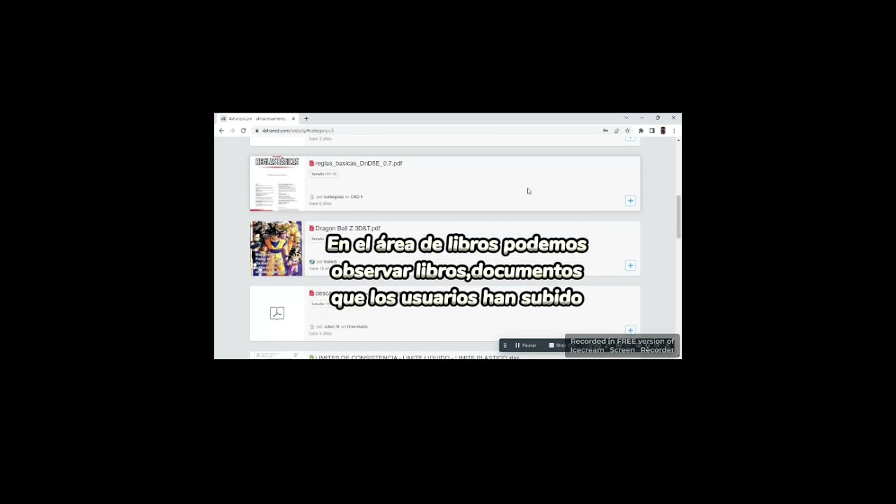 TUTORIAL DE COMO UTILIZAR 4SHARED