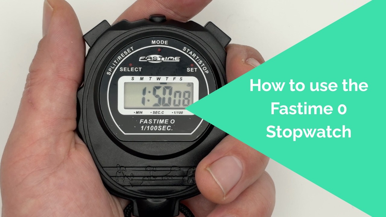 How To Use The Fastime 0 Stopwatch