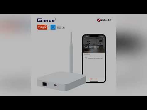 DEAL GIRIER Tuya ZigBee Gateway Hub with Antenna Smart Gateway Bridge Wired Mesh Hub for Home Automa