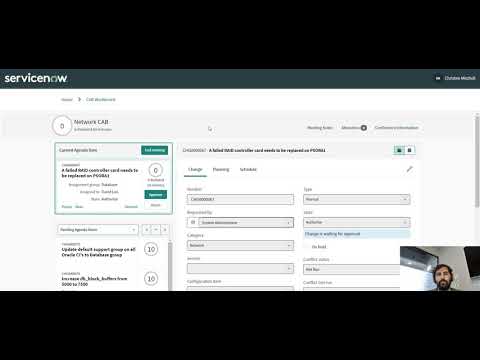 CAB workbench ServiceNow Demo